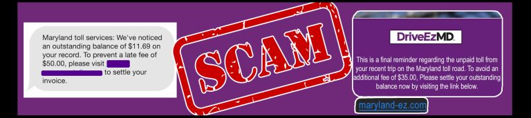 Smishing Scam Regarding Debt for Road Toll Services - DriveEzMD